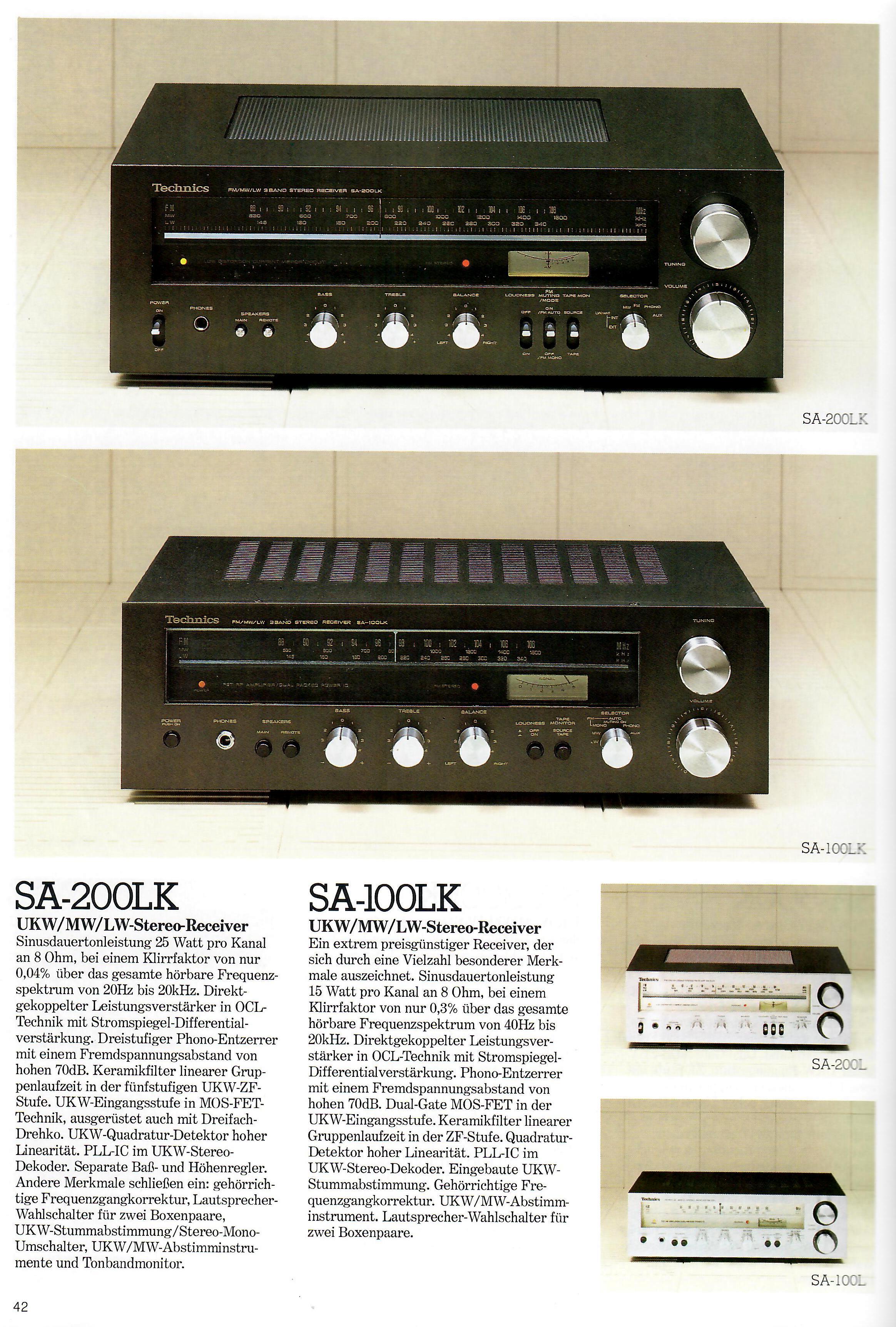 Technics SA-100L | hifi-wiki.com