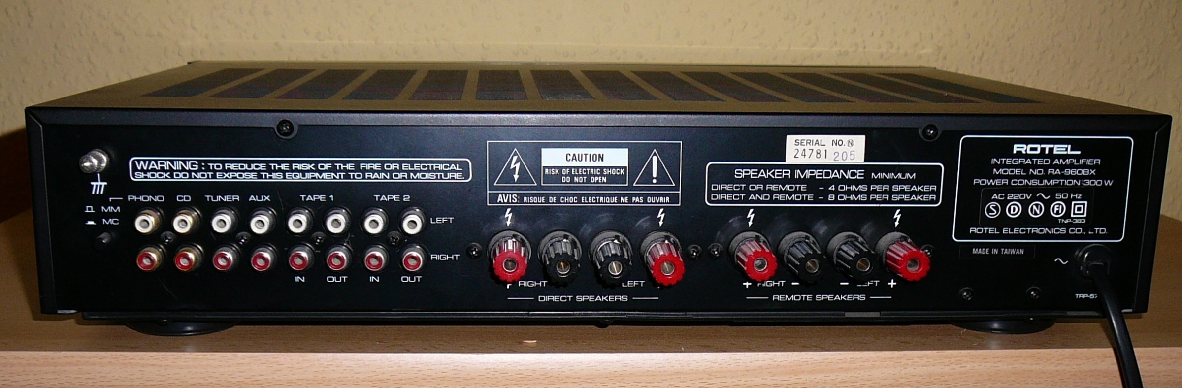 Rotel RA-960 BX | hifi-wiki.com